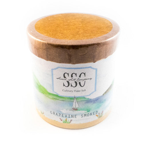 Seneca Salt Grapevine Smoked Culinary Flake Salt | JAVA-GOURMET